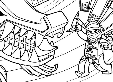 Lego Ninjago Dragon Coloring Pages