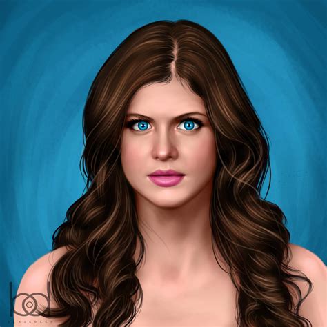 Fan Art Alexandra Daddario Portrait By Rnill On Deviantart