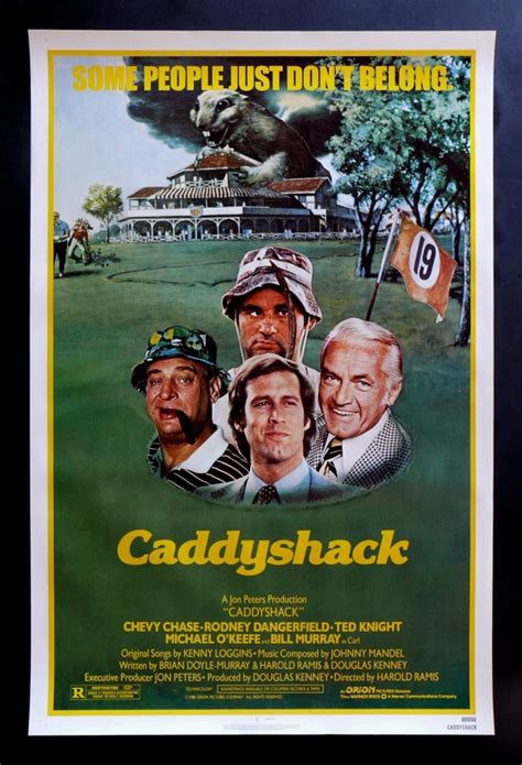 Caddyshack Poster Caddyshack Movie Funny Movies Vintage Movies