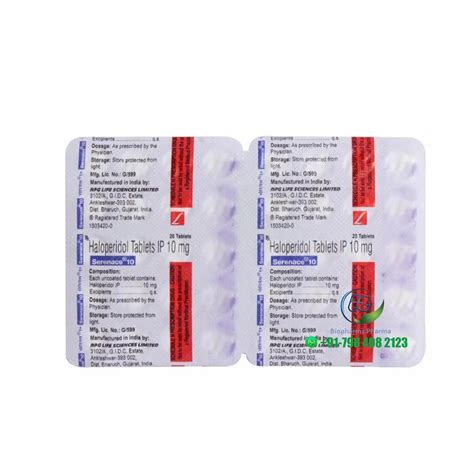 Serenace 5 Mg Tablet For Schizophrenia 20 Tablets Per Strips At ₹ 85