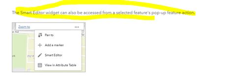 Solved Smart Editor Not Available From Pop Up Esri Community