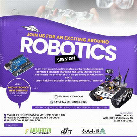 🚀 Arduino Robotics Session 🤖 Building The Future One Circuit At A