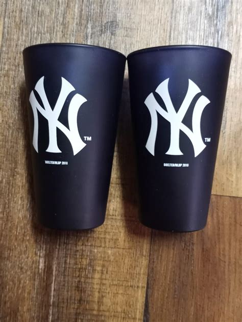 New York Yankees Glass Drinking Glasses Mercari