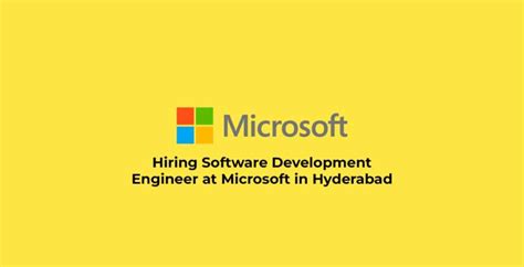 Hiring Software Engineer Freshers In Hyderabad At Microsoft Beincareer
