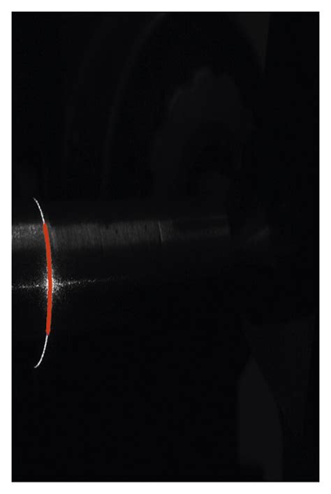 The Detection Results Of The Light Stripe Center Points On Shaft Download Scientific Diagram