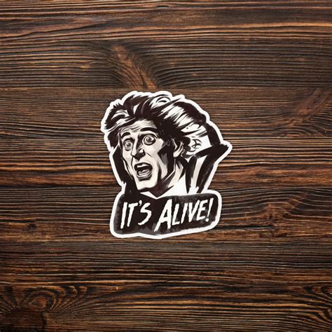 Its Alive Vintage Horror Movie Frankenstein Monster Sticker