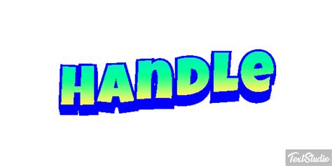 Handle Word Animated GIF Logo Designs