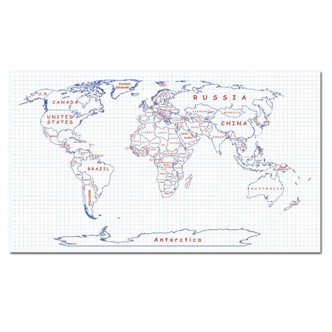 Mesh Pattern World Map Poster Size Wall Decoration Vicedeal