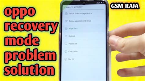 Oppo Mobile Recovery Mode Solution Youtube
