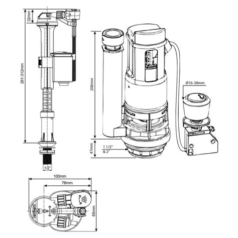 Jollyflush Jollyfill Air Universal Flushing Kit Wirquin Ltd