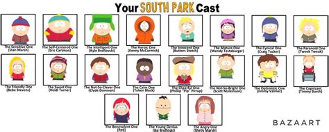 My Own South Park Cast Meme By Nelsongirl2017 On Deviantart