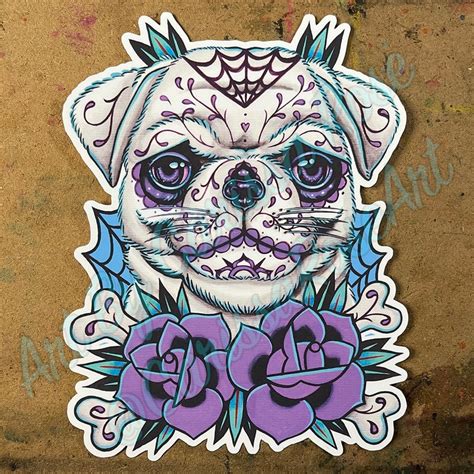 Pug Skull Etsy
