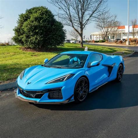 C8 Corvette Wrap Best Ravoony Blue Sky Car Vinyl Wrap Blue C8 Corvette