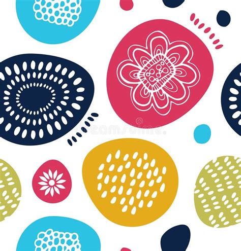 Abstract Scandinavian Seamless Pattern Fabric Texture With Decorative