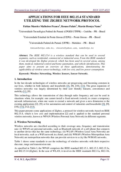 pdf applications for ieee 802 15 4 standard utilizing the zigbee