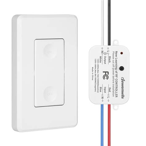 Dewenwils Indoor Wireless Light Switch Remote Control Kit No Wiring