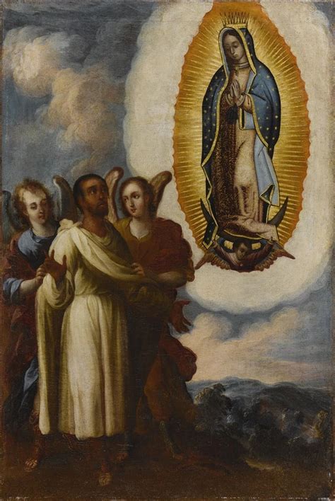 Virgen De Guadalupe Y Juan Diego Poster Print By Juan