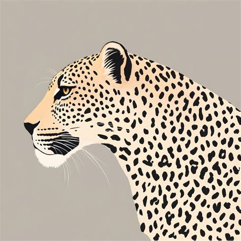 premium ai image leopard illustration ai generative