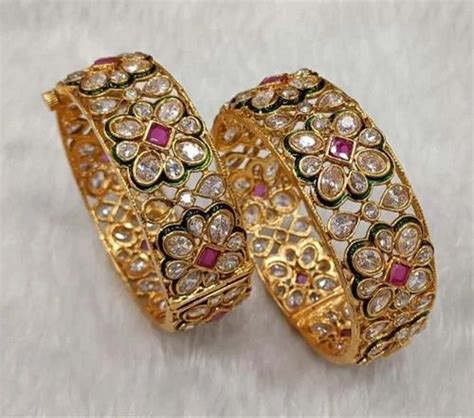 Wedding Wear Traditional Artificial Brass Bangles Set At Rs 550set In
