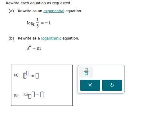 Rewrite Each Equation As Requested A Studyx