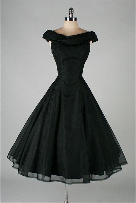 Little Black Dress Vintage 1950s Dresses Short Homecoming Dress