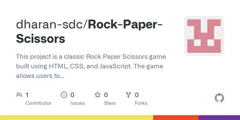 GitHub Dharan Sdc Rock Paper Scissors This Project Is A Classic Rock Paper Scissors Game