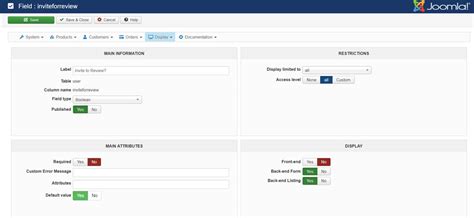 hikashop boolean custom field default value hikashop
