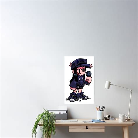 Póster Friday Night Funkin Cassette Girl De World Of Manga Redbubble