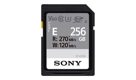 Sony Sf E Series Sf E256 Flash Memory Card 256 Gb Sdxc Uhs Ii