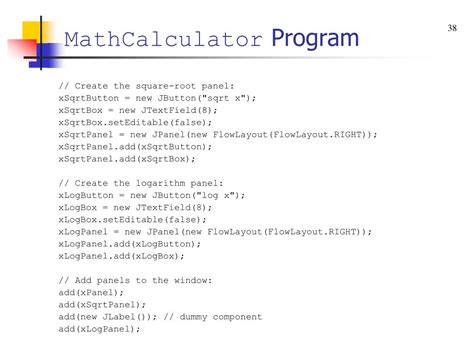 Ppt Chapter 18 Gui Programming Component Layout Additional Gui Components Powerpoint