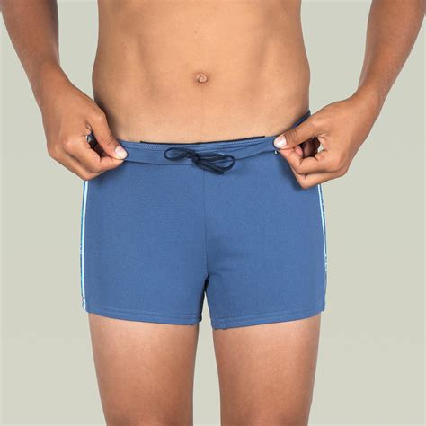 Boys Swimming Trunks Yokob Blue Saur Yellow Nabaiji Decathlon