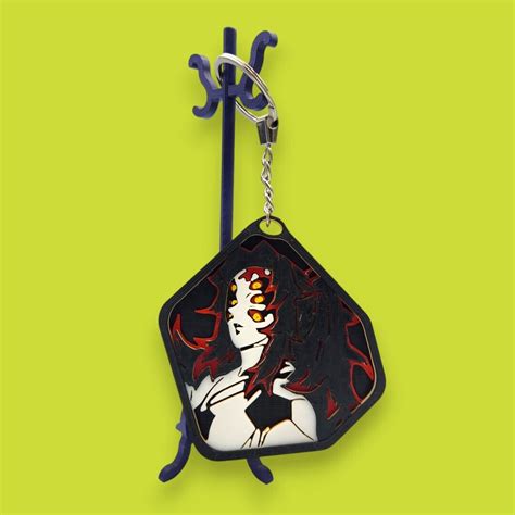 🗝️ Kokushibo Keychain Kimetsu No Yaiba・ Stl File For 3d Printing・cults