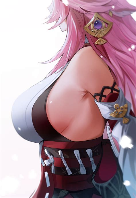 Yae Miko Genshin Impact Drawn By Yukiasayuki101 Danbooru