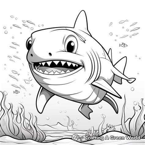 Realistic Shark Coloring Pages Free And Printable