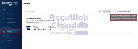 how to install and use object storage with accuweb cloud