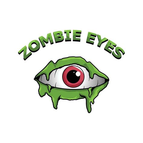Cartoon Halloween Eyeball Halloween Human Or Zombie Eye Icon Element