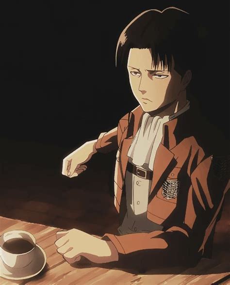 Attack On Titan English Subbed Levi Ackerman Levi Ackerman Drinking Levi  Levi Holding Cup