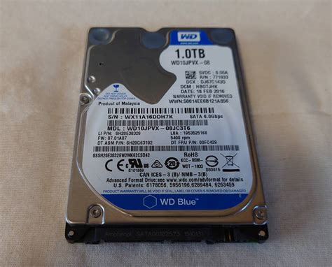 Yahoo!オークション - WDC WD10JPVX-08 JC3T6 1000GB 2.5インチ 内蔵 S...
