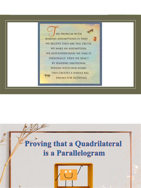 Chapter 5 Lesson 3 Proving Quadrilateral Is A Parallelogram Pdf Euclidean Plane Geometry