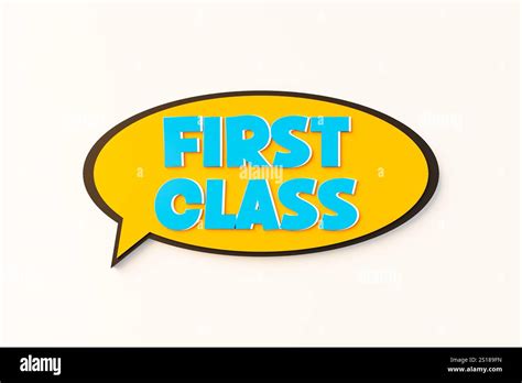 First Class Cartoon Speech Bubble First Class Cartoon Speech Bubble