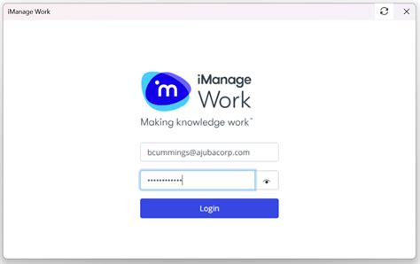 Connecting To Imanage Work