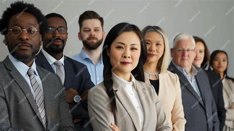 Premium Photo A Diverse Group Of Professionals In Business Attire