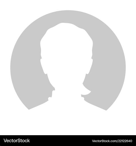 Profile Placeholder Image Gray Silhouette Vector Image