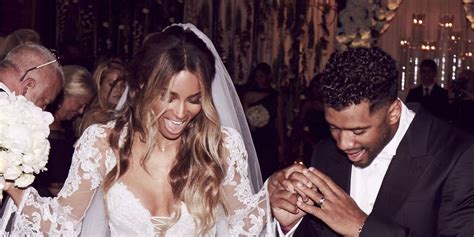 Ciaras Wedding Gown First Ciara And Russell Wilson Wedding Photo