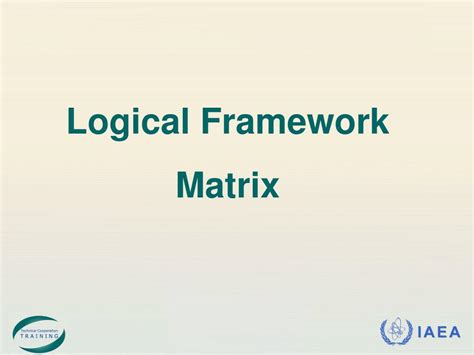Ppt Logical Framework Matrix Powerpoint Presentation Free Download