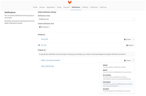 Notifications Workflow Help Gitlab