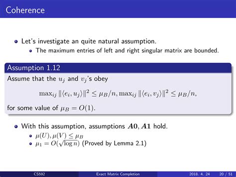 Exact Matrix Completion Via Convex Optimization Slide Ppt Ppt