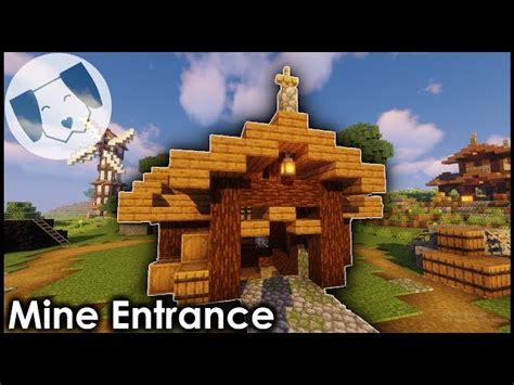 Minecraft Mine Shaft Entrance Minecraft Mine Entrance Tutorial How
