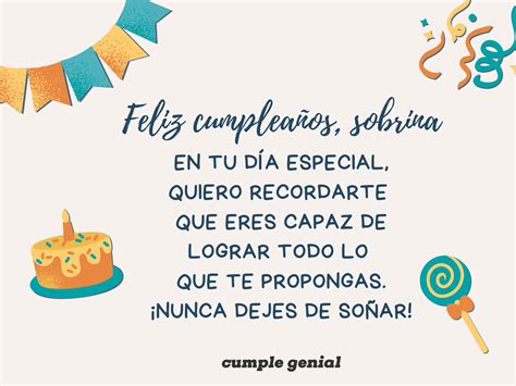 Tarjetas De Cumpleaños Para Una Sobrina Para Dedicar Con Cariño