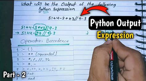 Solve Python Expression Logical Operator Python Output Part